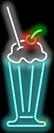 Ice Cream Float Neon Sign | FD-30-13 | Jantec Neon