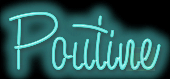 Poutine Neon Sign | FE-15-32 | Jantec Neon