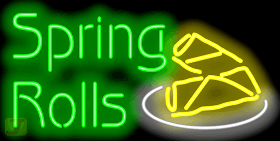 Spring Rolls Neon Sign | FE-35-09 | Jantec Neon