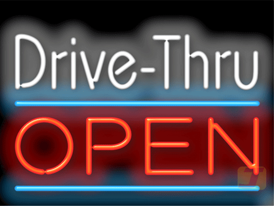 Neon Drive Thru Sign | JantecNeon.com
