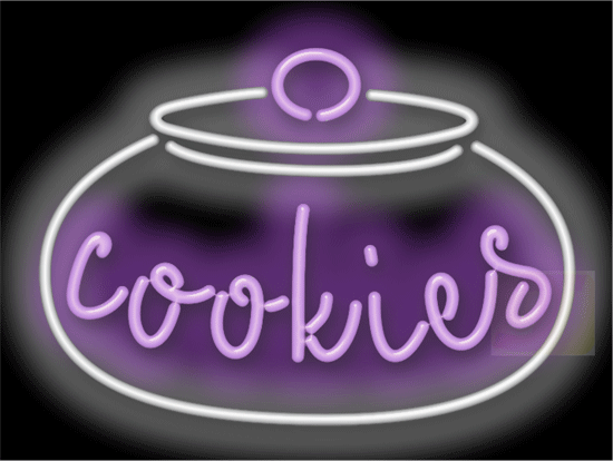 Cookies with Cookie Jar Neon Sign | FG-25-95 | Jantec Neon