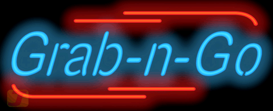 Grab-n-Go Neon Sign | FG-30-10 | Jantec Neon