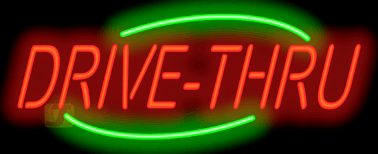 Neon Drive Thru Sign | JantecNeon.com