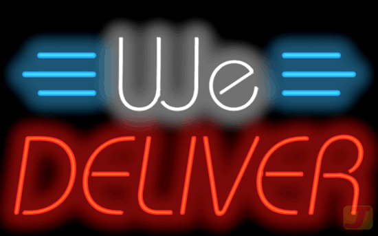 Neon Delivery Signs | JantecNeon.com