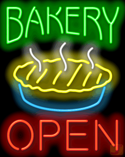 Bakery Open with Pie Neon Sign | FG-50-23 | Jantec Neon