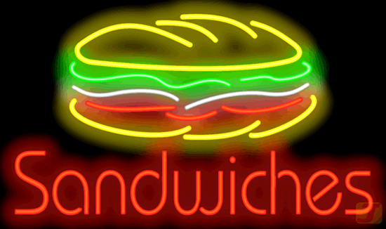 Sandwiches Neon Sign | FG-70-98 | Jantec Neon