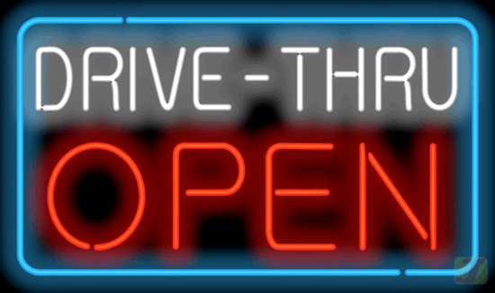Neon Drive Thru Sign | JantecNeon.com