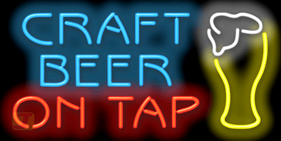 Craft Beer On Tap Neon Sign | FL-35-10 | Jantec Neon