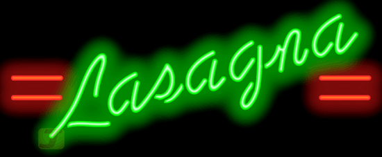 Lasagna Neon Sign | FP-55-50 | Jantec Neon