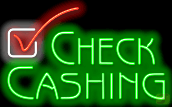 Check Cashing Neon Sign | FS-40-25 | Jantec Neon