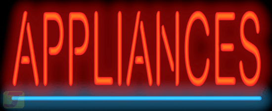 Appliances Neon Sign | GS-30-27 | Jantec Neon