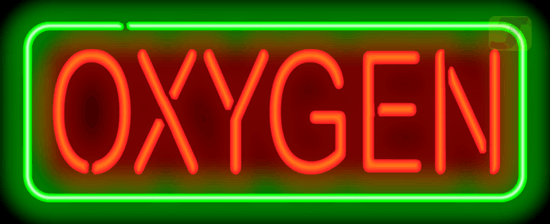 Oxygen Neon Sign | GS-30-54 | Jantec Neon