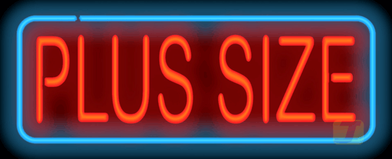 Plus Size Neon Sign | GS-30-68 | Jantec Neon