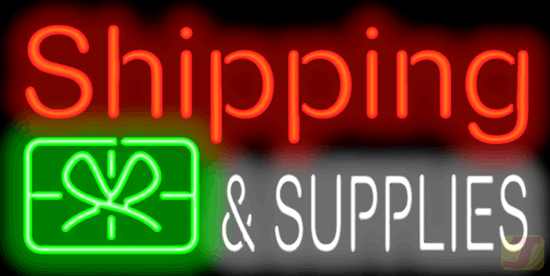 Shipping Supplies Neon | Office Supplies Neon Signs | JantecNeon.com