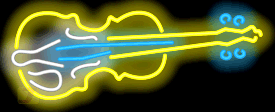 Violin Neon Sign | MG-30-08 | Jantec Neon
