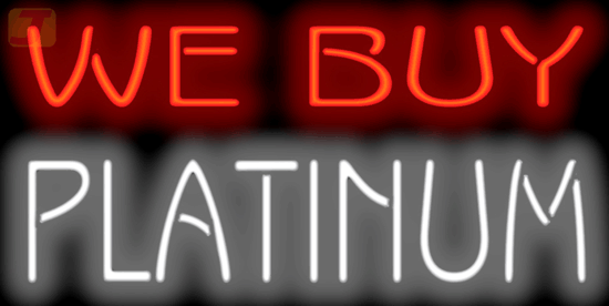 We Buy Platinum Neon Sign | PS-35-41 | Jantec Neon