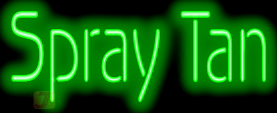 Spray Tan Neon Sign | TA-30-01 | Jantec Neon