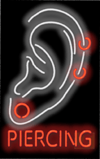 Ear Piercing Neon Sign | TP-40-19 | Jantec Neon